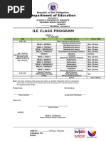 Sample-ILE Class Program | PDF | Learning | Behavior Modification