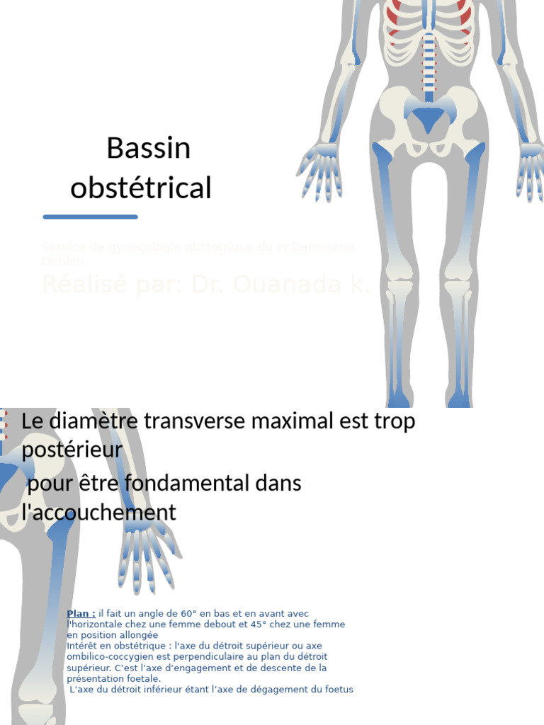 Anatomie du bassin obstétrical | PDF