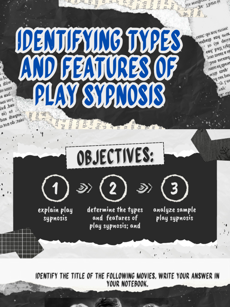 Identifying Types and Features of Play Sypnosis | PDF