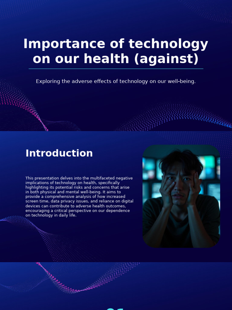 Importance of Technology On Our Health Against | PDF | Mental Health ...