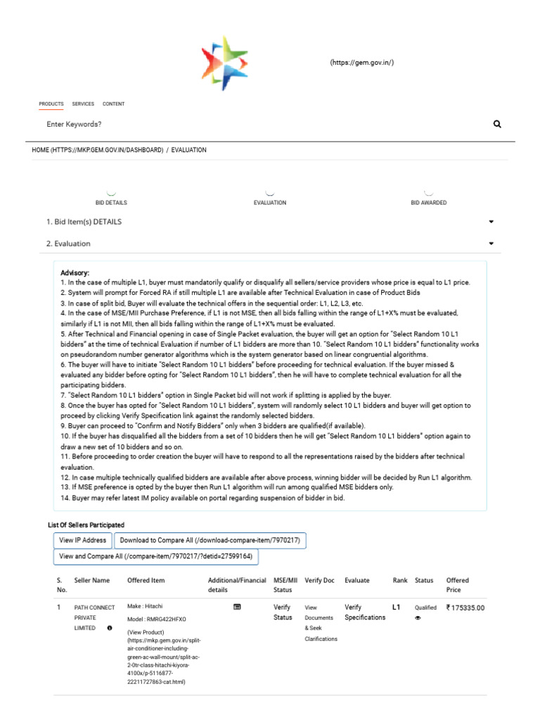 Understanding Bid Processes in GEM | PDF