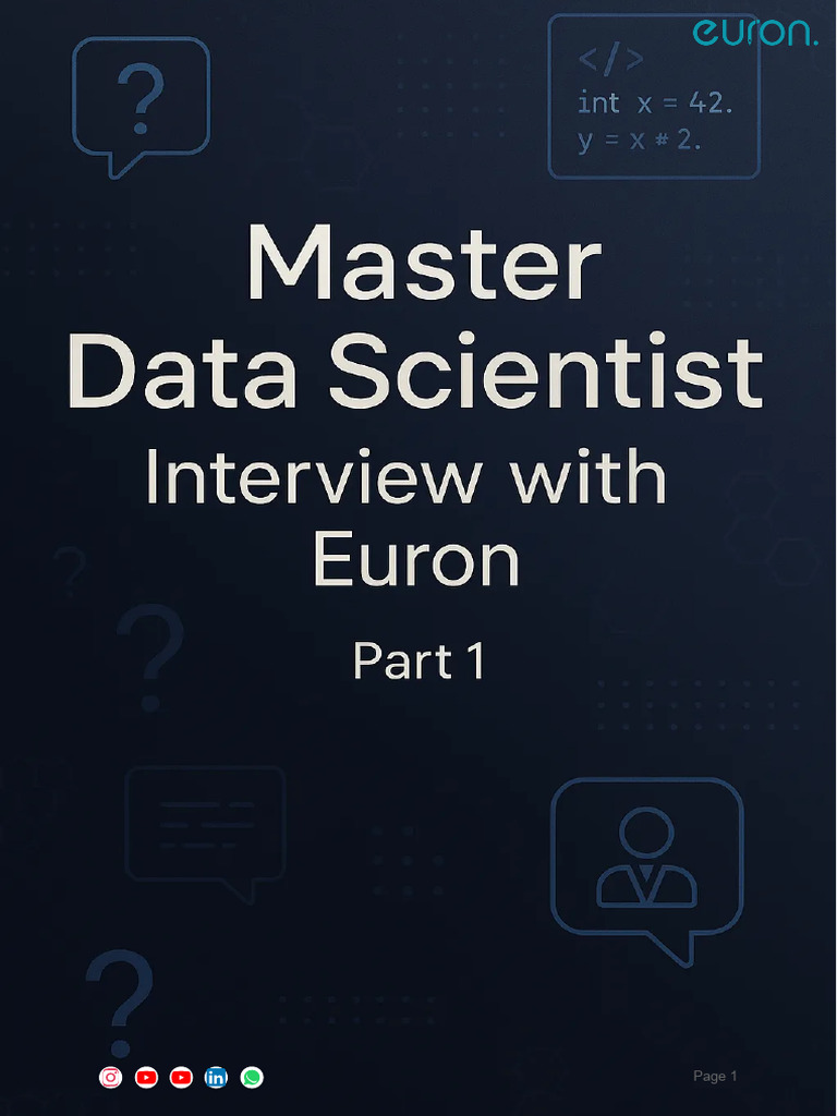 Machine Learning Interview Prepration Started | PDF | Control Flow ...