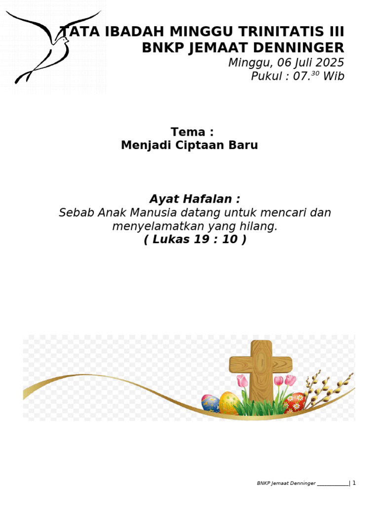 06 - 07 - 2025 Pertama - SNK Ama Jehon Harefa | PDF