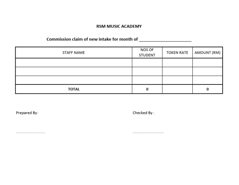 RSM New Intake Token | PDF