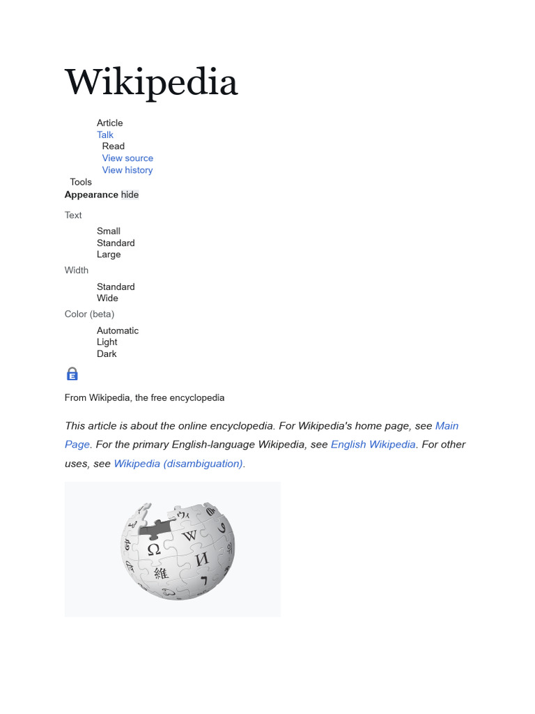 Overview of Wikipedia's History | PDF | Wikipedia | Free Content
