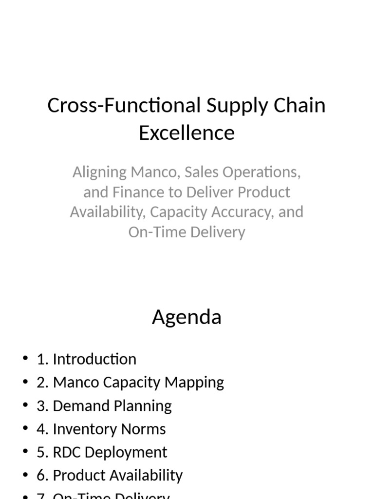 Supply Chain Presentation | PDF | Supply Chain | Inventory