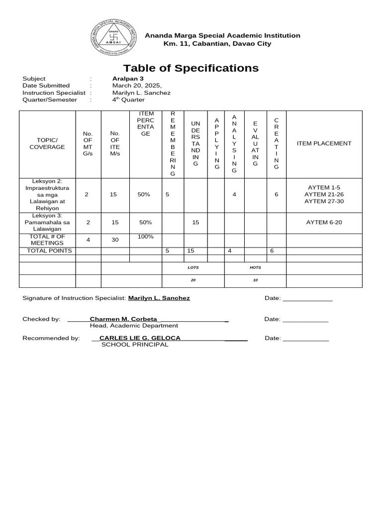 Ap3 4th Quarter Exam | PDF