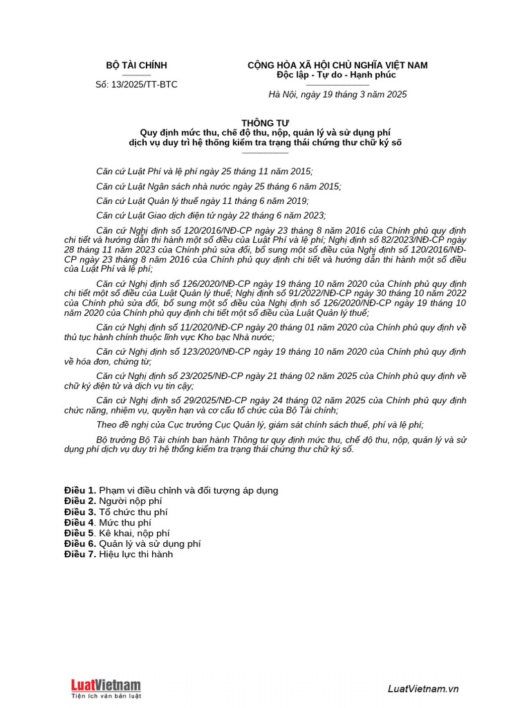 Thông tư-13-2025-TT-BTC | PDF
