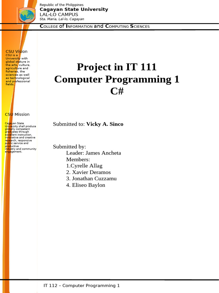 CongorProject Template 4 | PDF | Computer Engineering | Software ...