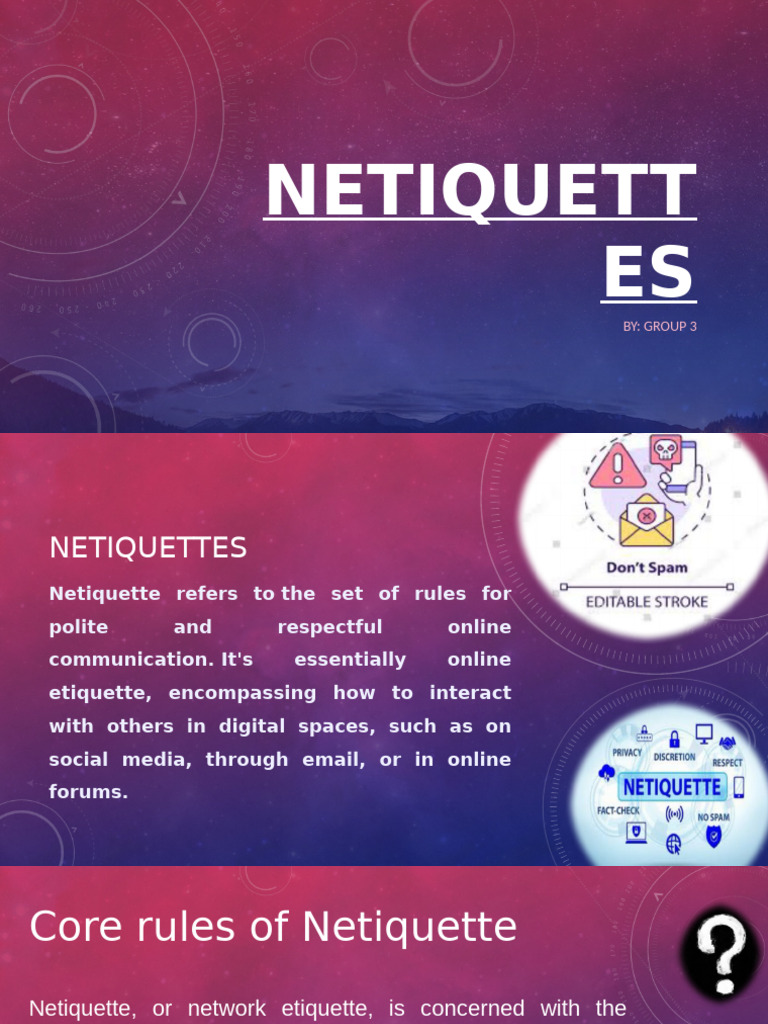 Essential Netiquette Guidelines | PDF
