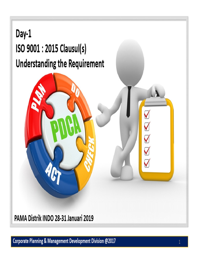 Pemahaman Klausul ISO 9001 2015 | PDF