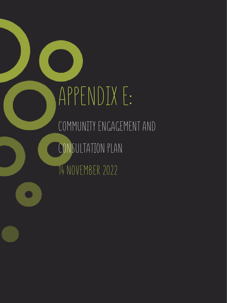 Community Engagement Plan for Urban Design | PDF | Urban Design | Community