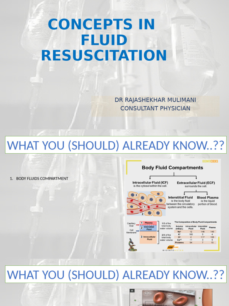 Concepts in Fluids Therapy | PDF | Saline (Medicine) | Shock (Circulatory)