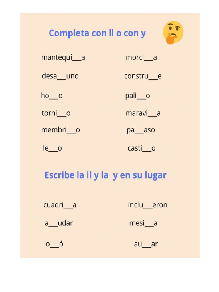 Ortografia LL y | PDF