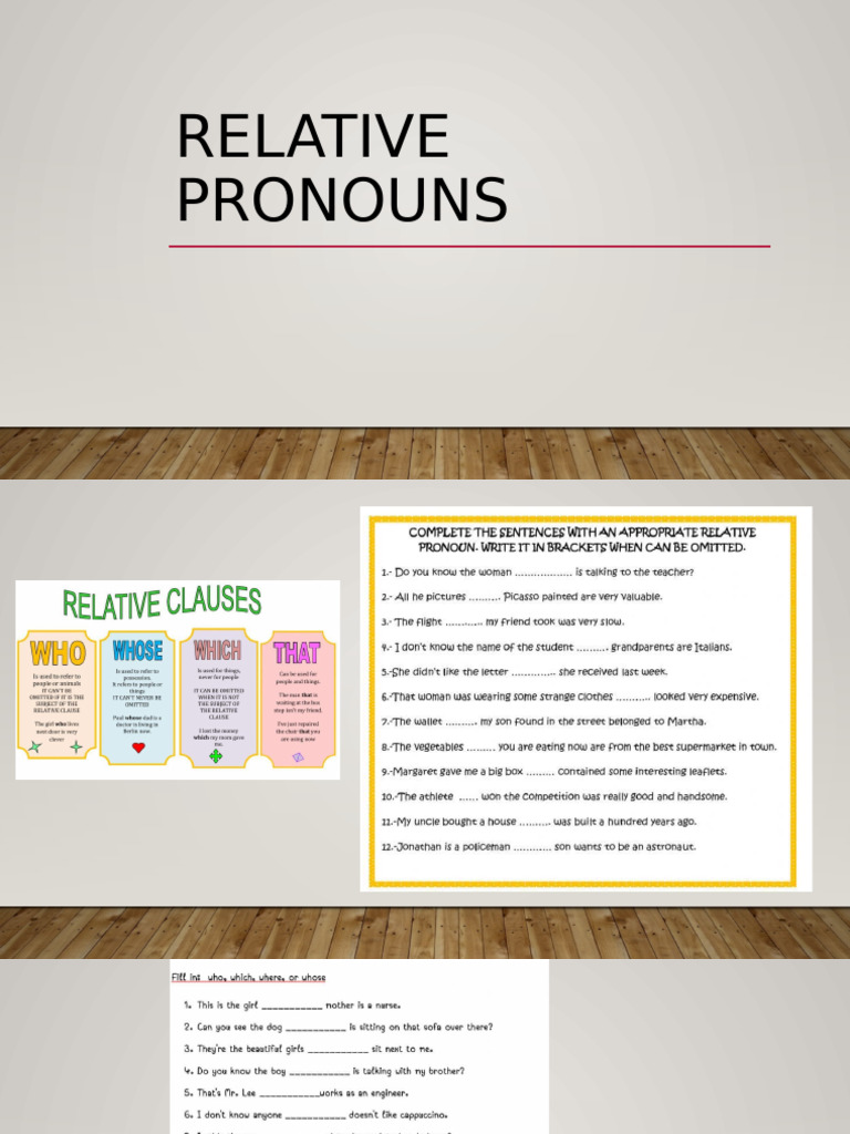 Relative Pronouns | PDF