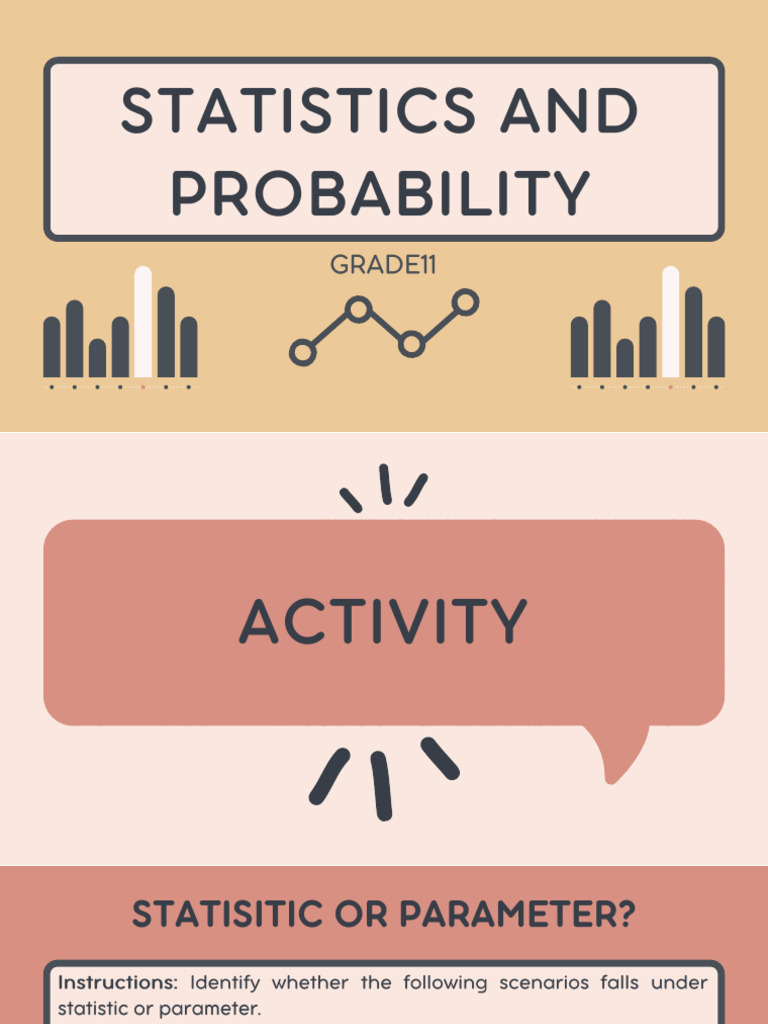 q2 l9 Statistic Vs Parameter Mean Variance and Standard Deviation of Sample Mean | PDF