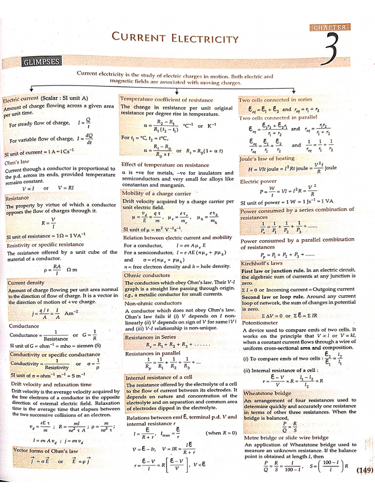 Current Electricity | PDF