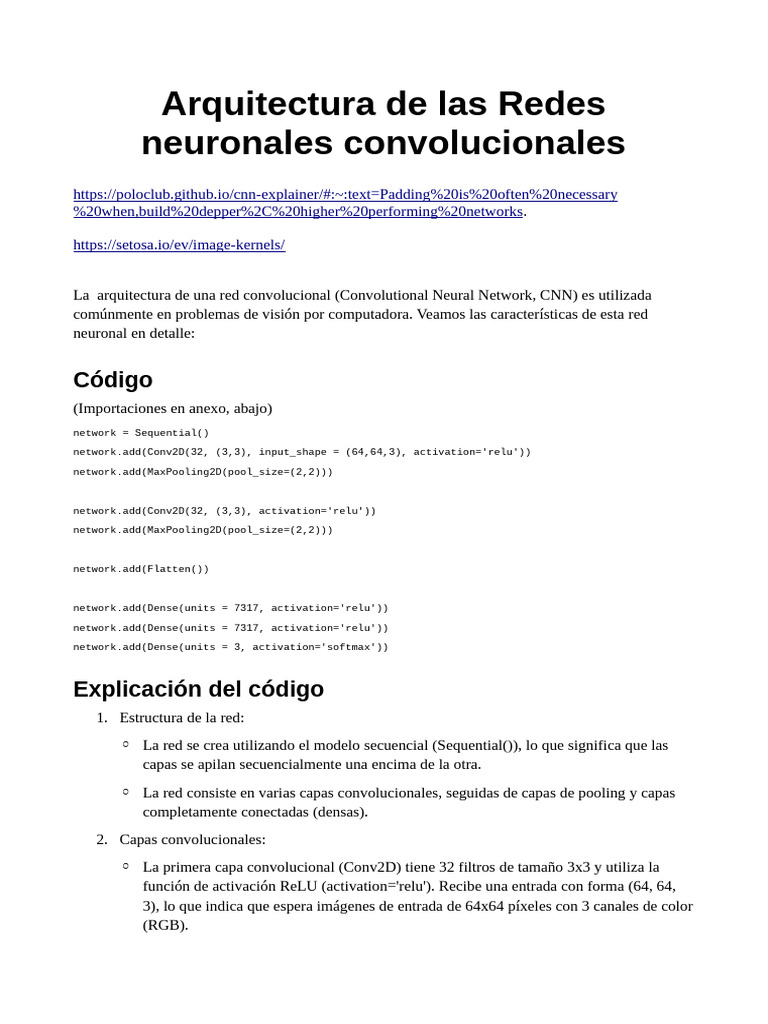 Redes Neuronales Convolucionales | PDF | Matemáticas Aplicadas ...