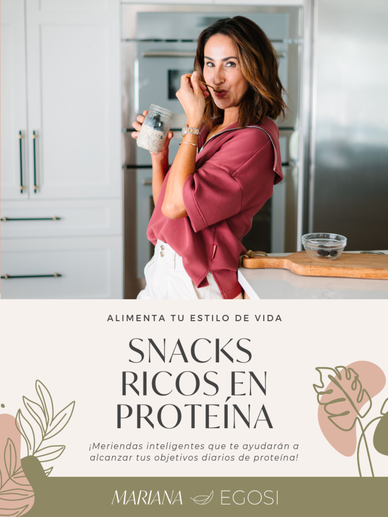Snacks Altos en Proteína para Salud | PDF | Nutrición | Dieta y nutrición