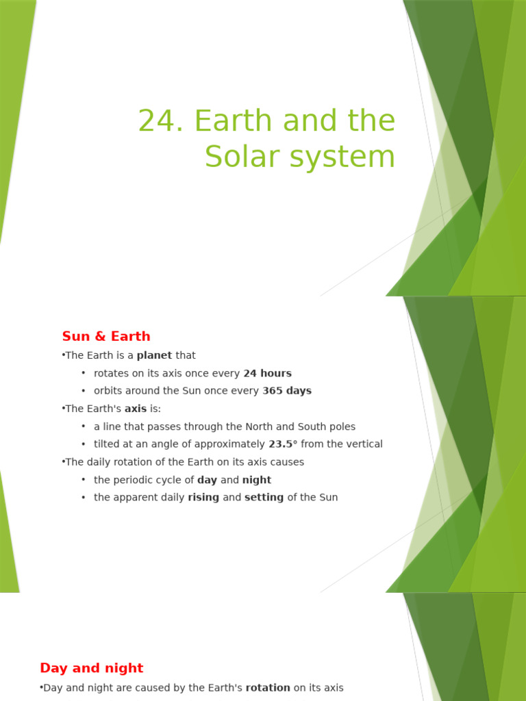 Earth and The Solar System | PDF | Solar System | Planets