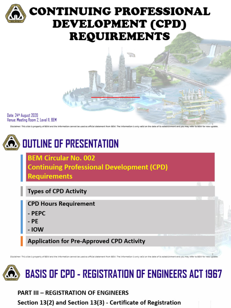 BEM CPD Requirements Overview | PDF | Professional Development