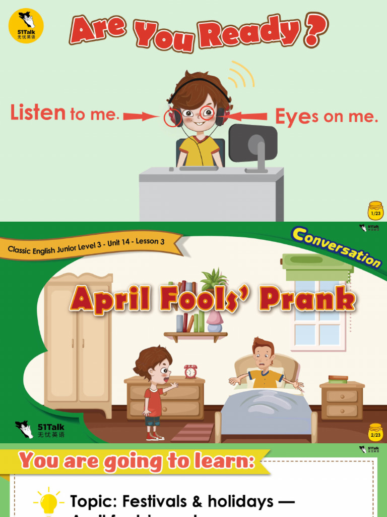 Lesson 3 April Fools - Prank | PDF