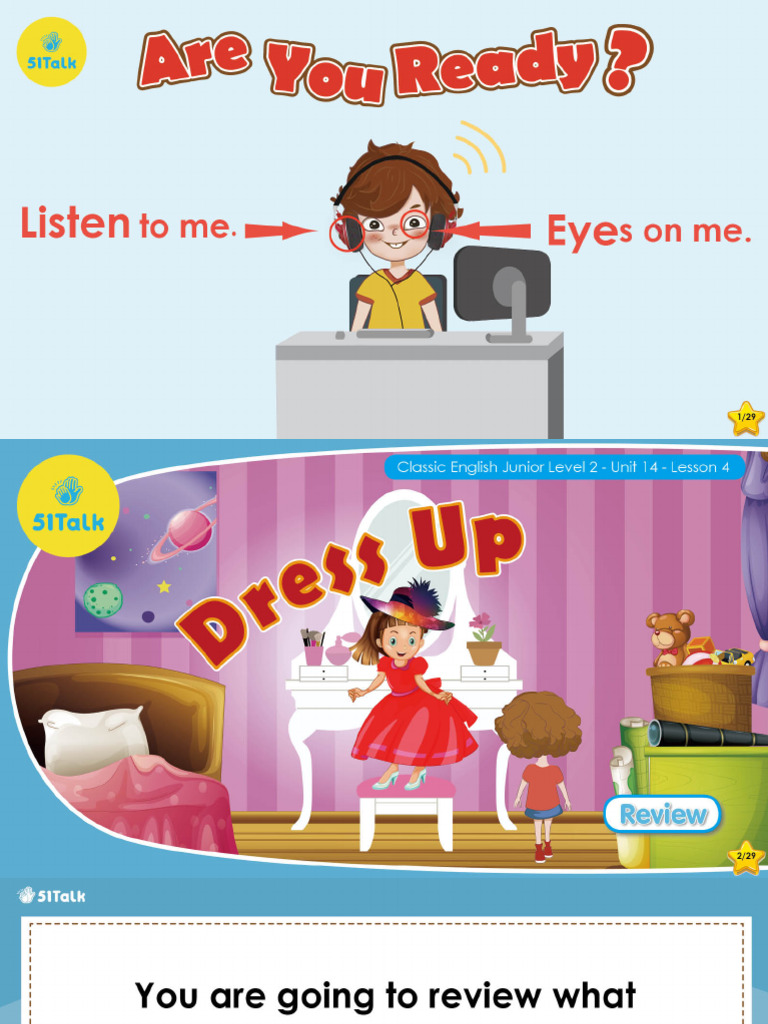 Level 2 - Unit 14 - Lesson 4 - Dress Up | PDF