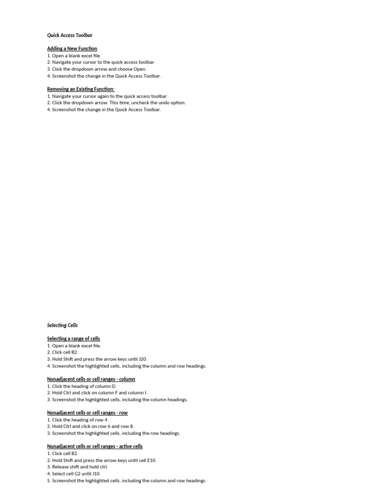 Activity01 Excel Overview | PDF | Chess | Chess Theory
