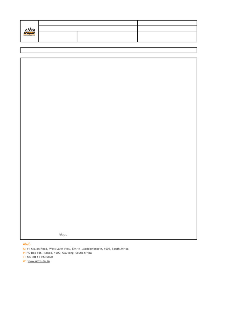 AMIS0791 Laboratory Proficiency Testing Report | PDF | Standard ...