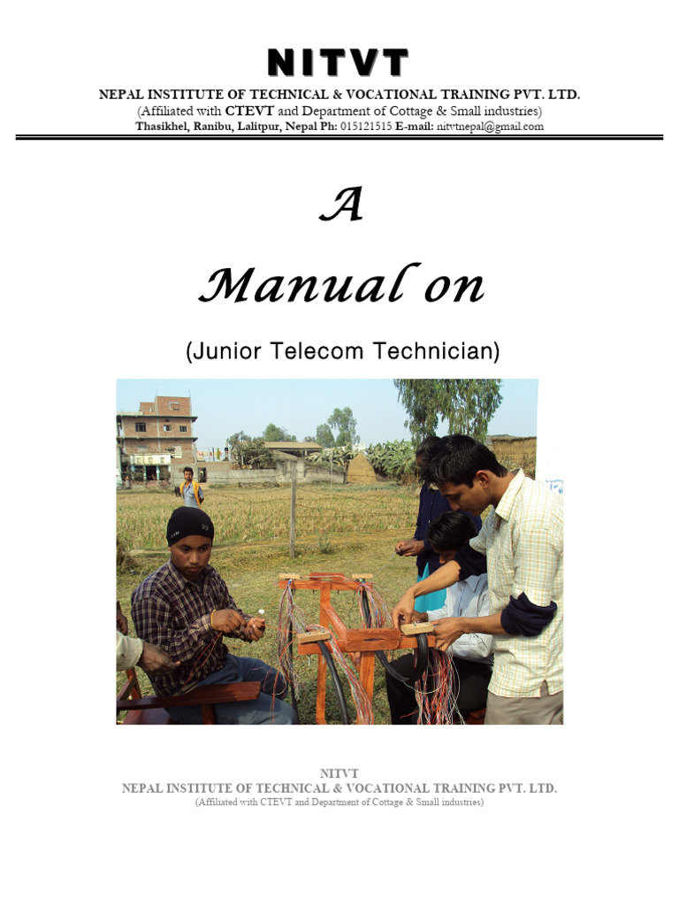 J. Telecom Technician Manual | PDF