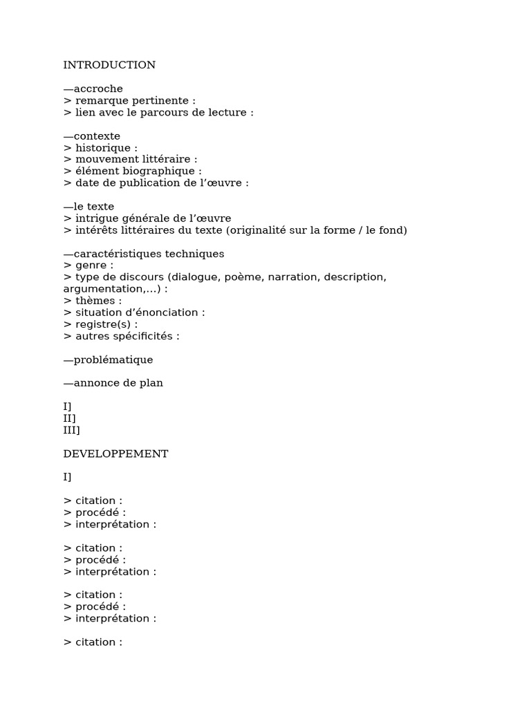 Analyse littéraire approfondie d'une œuvre | PDF