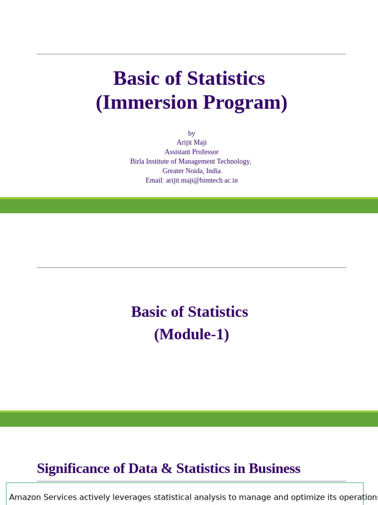 Basic Statistics Slides For IBM | PDF | Level Of Measurement | Statistics