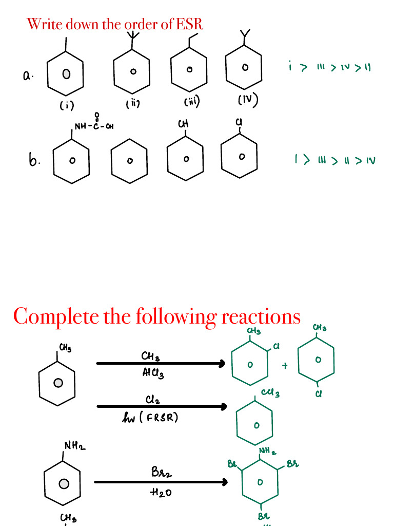 Write Down The Order of ESR | PDF