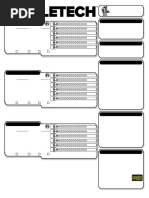 Elemental Battle Armor Record Sheet | PDF | Battle Tech