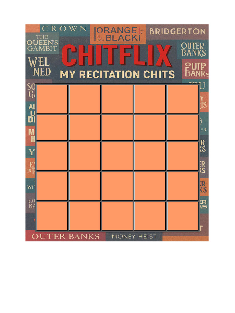 Chits Board Template | PDF
