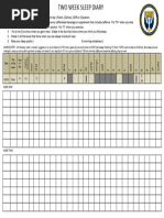 AASM Sleep Diary PDF | PDF