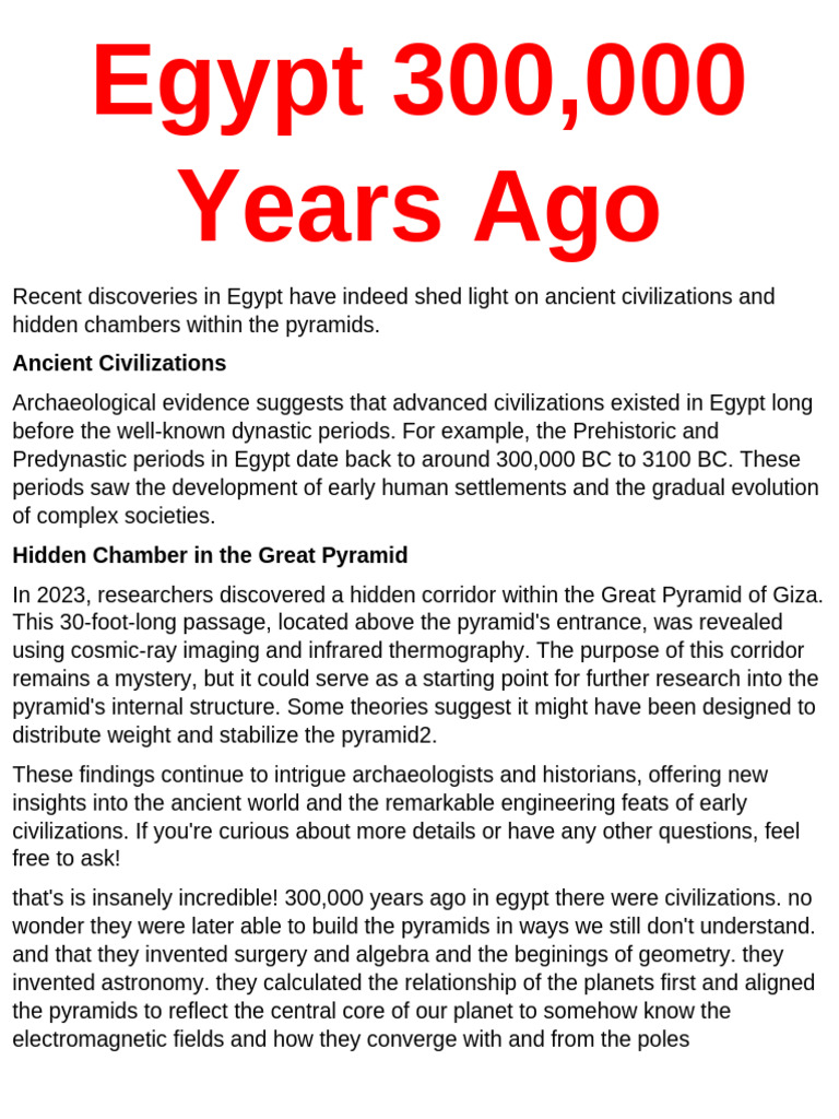 Ancient Egypt: Civilizations and Discoveries | PDF | Science