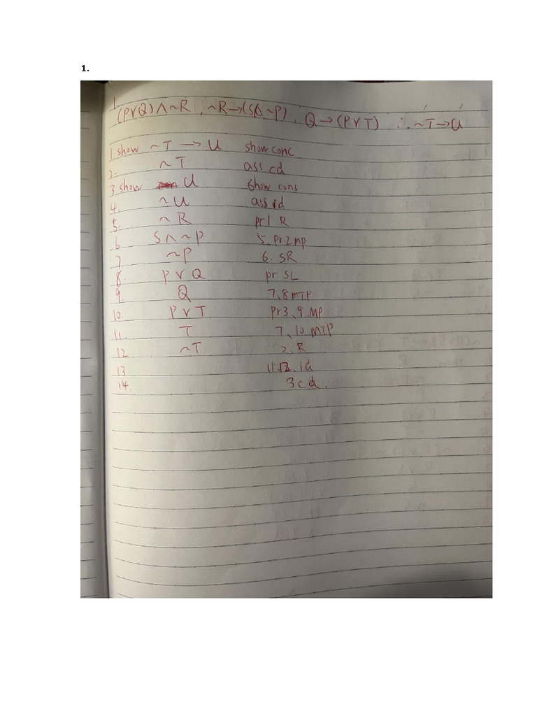PHL245 TERM 2 REVIEW Derivation Answer | PDF