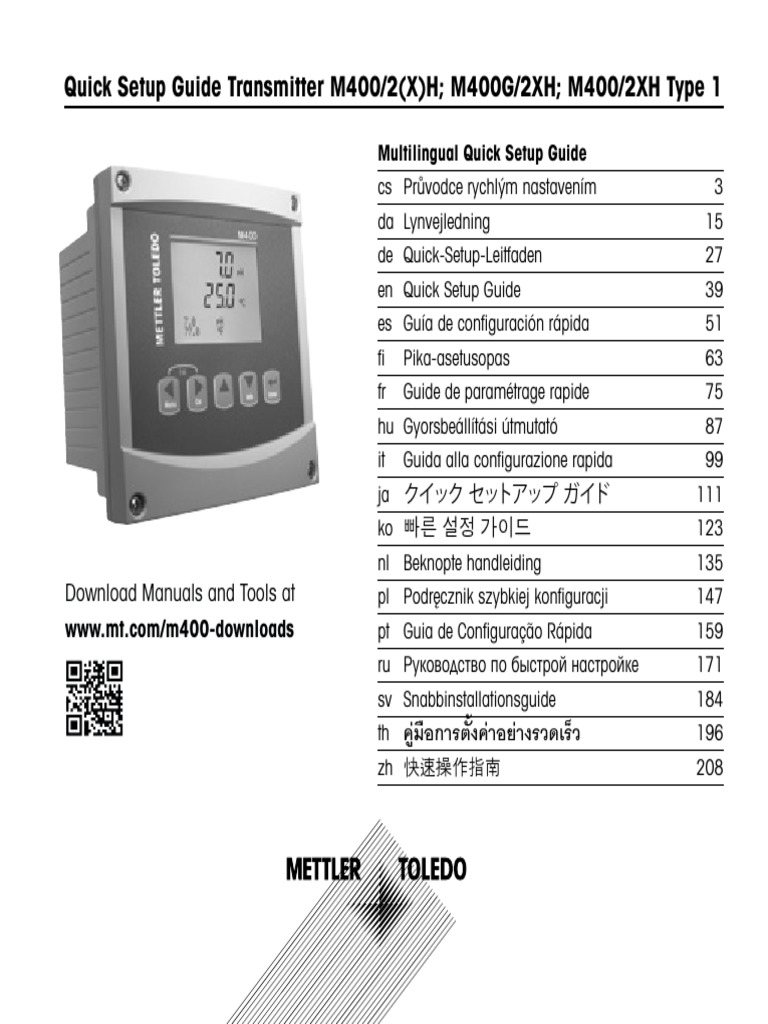M400-2 (X) H - Guia para Configurações Rápidas Transmissor | PDF
