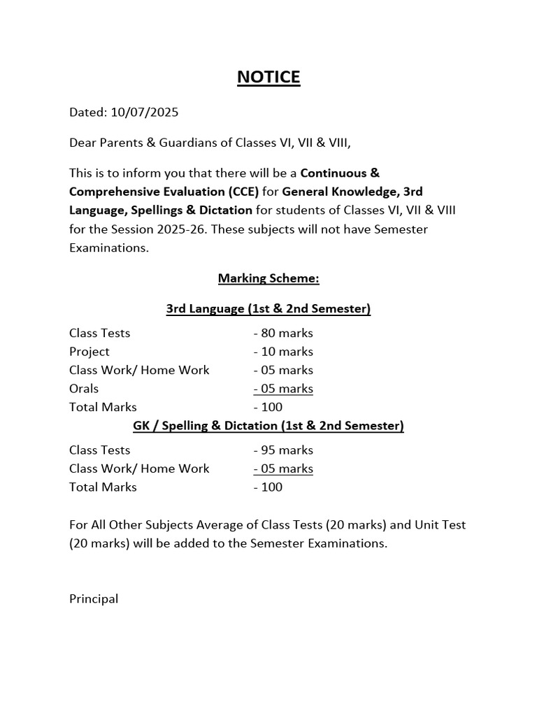 CCE - Middle School | PDF