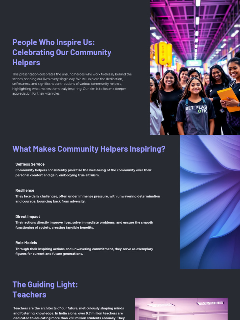 People Who Inspire Us Celebrating Our Community Helpers | PDF | Police ...