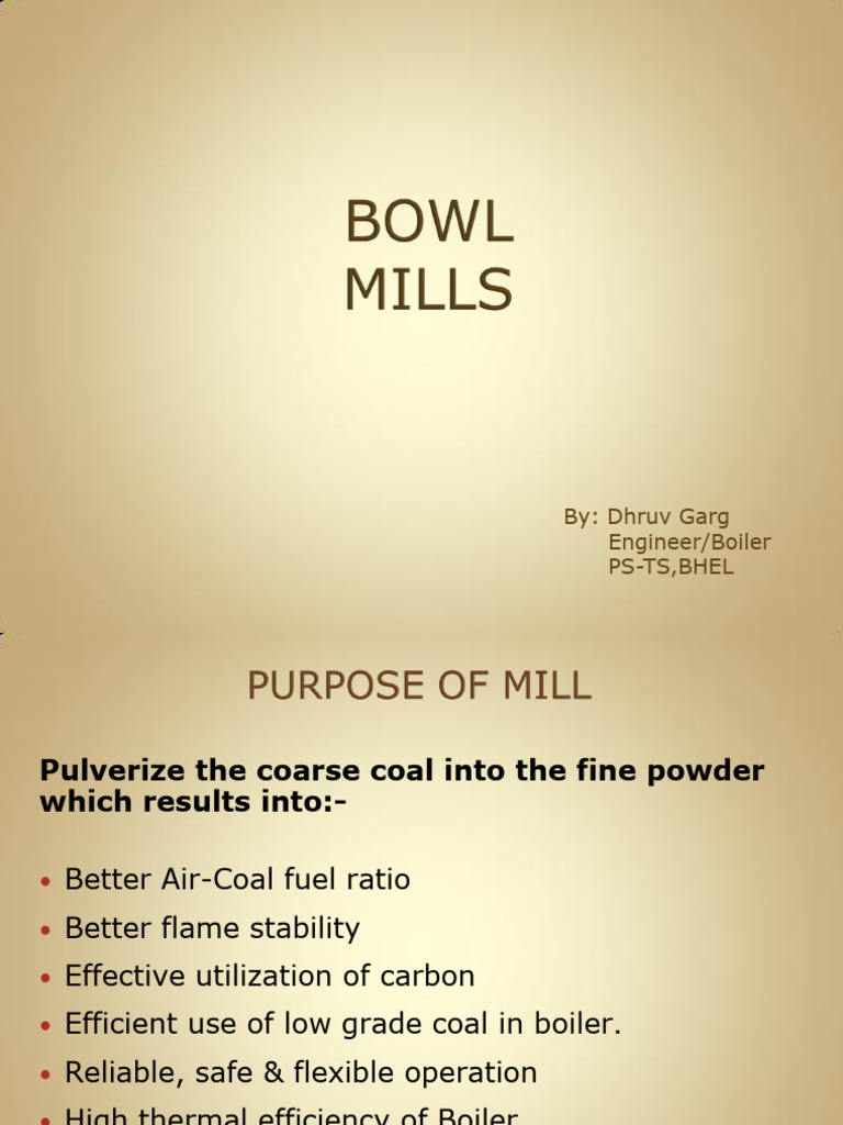 Bowl Mill Operation and Design Insights | PDF | Mechanical Engineering ...