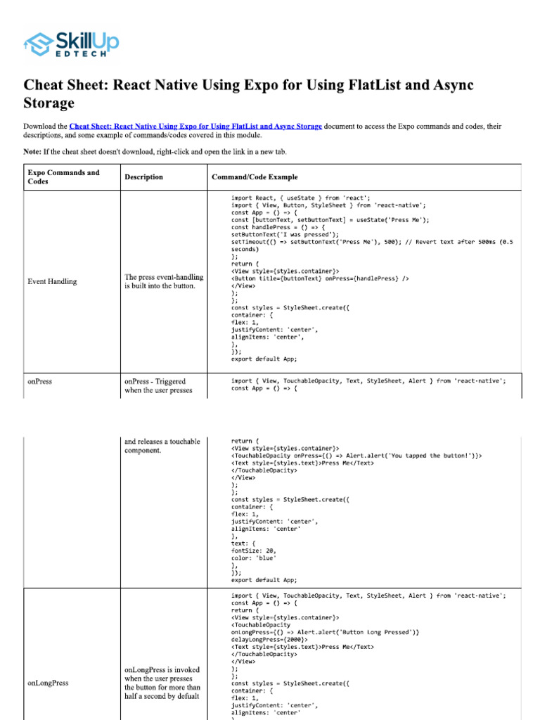 Cheat Sheet 3 | PDF
