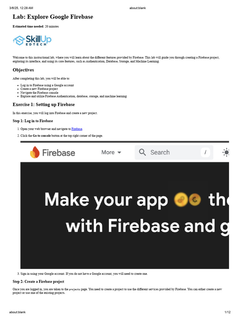 Explore Google Firebase | PDF | Information Technology | Software