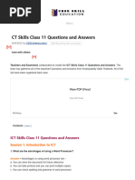 XI ES - 3. ICT Skills Notes | PDF | Microsoft Word | Window (Computing)