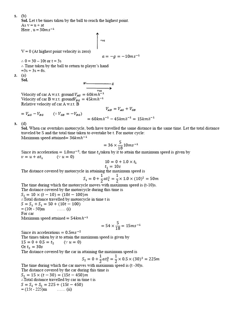 Weekly Test On 28th June 2025 - Projectile Motion, Relative Motion - MA ...
