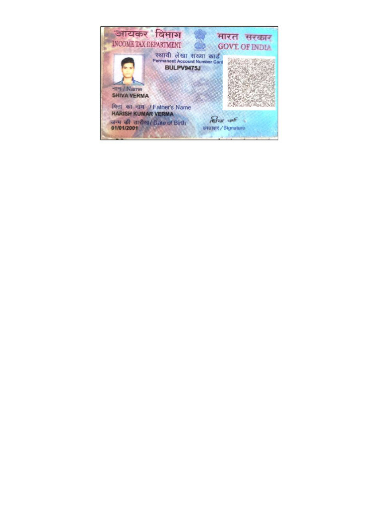 Pan Card | PDF