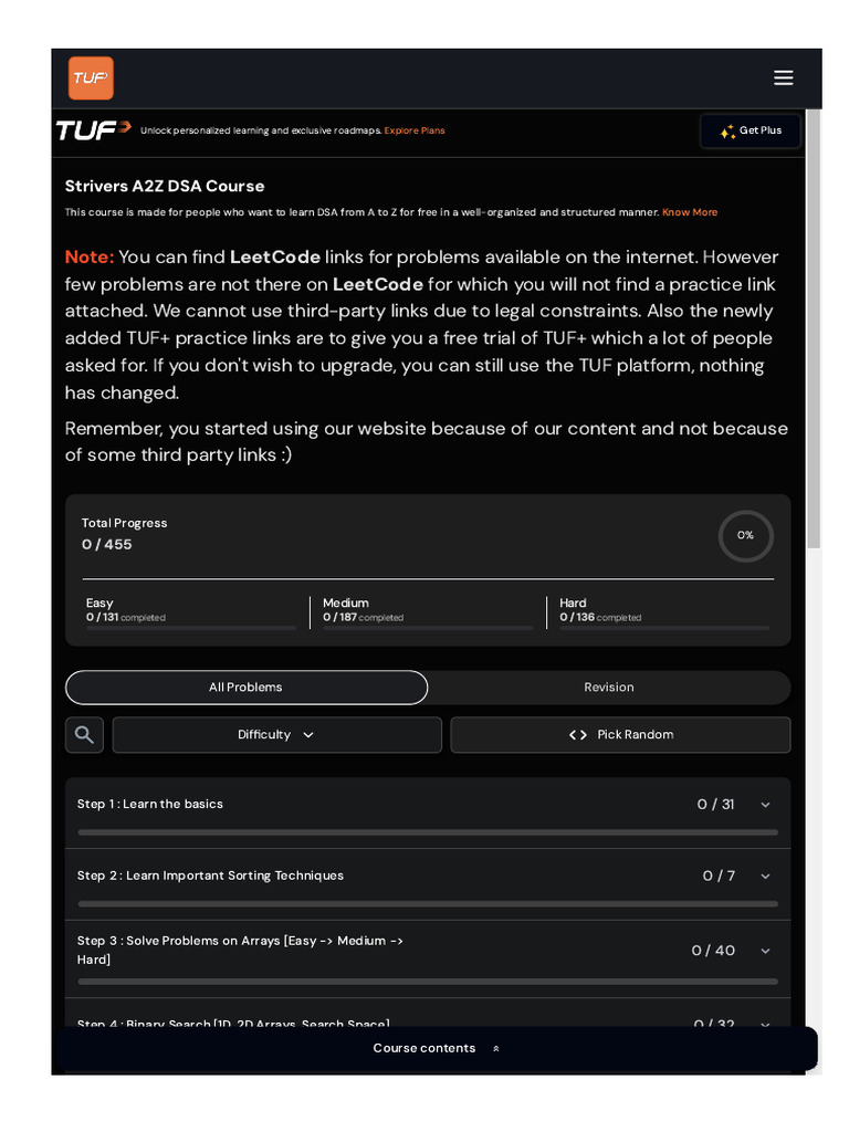Takeuforward Org Strivers A2z Dsa Course Strivers A2z Dsa Course Sheet 2... | PDF