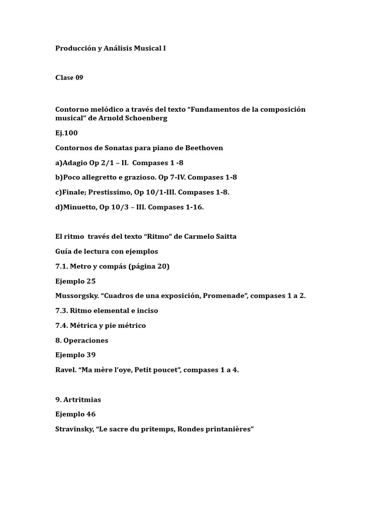 Clase 09 Contorno Melódico Ritmo | PDF