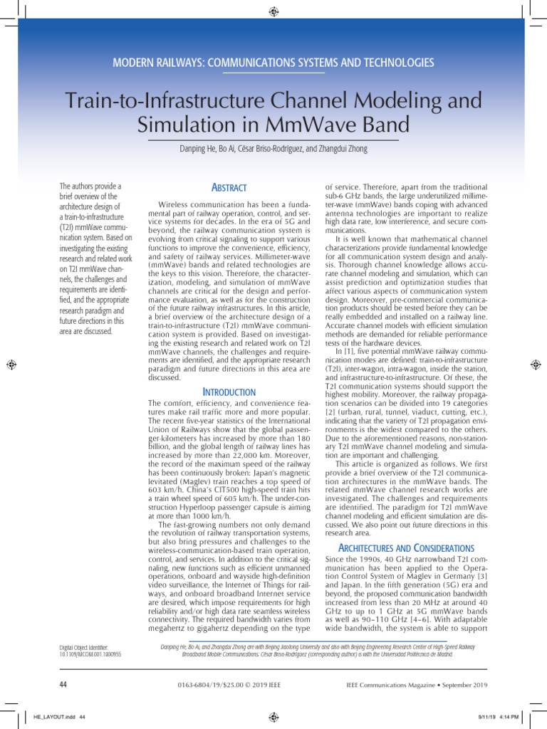 T2I mmWave Communication System Overview | PDF | Extremely High ...